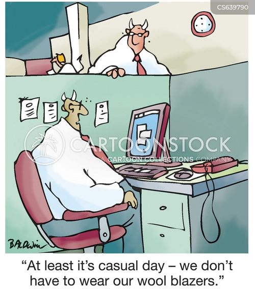 Workplace Attire Cartoons and Comics - funny pictures from CartoonStock