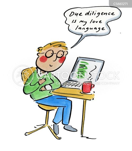 Due Diligence Cartoons and Comics - funny pictures from CartoonStock