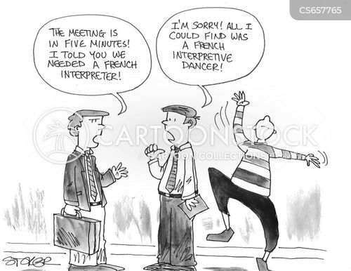 French Interpreter Cartoons and Comics - funny pictures from CartoonStock