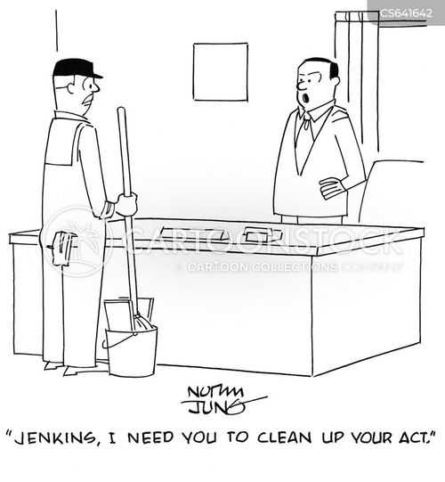 Clean Up Cartoons and Comics - funny pictures from CartoonStock