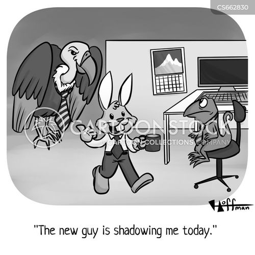 Job Shadowing Cartoons and Comics - funny pictures from CartoonStock