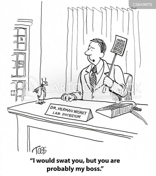 Bug Swatter Cartoons and Comics - funny pictures from CartoonStock