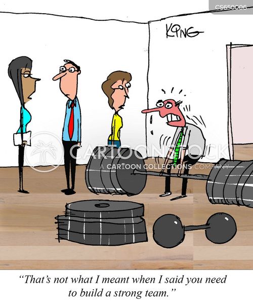 Team Lift Cartoons and Comics - funny pictures from CartoonStock