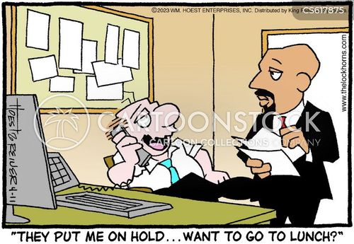 Waiting On The Phone Cartoons and Comics - funny pictures from CartoonStock