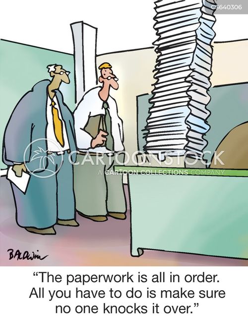 Buried In Paperwork Cartoons and Comics - funny pictures from CartoonStock