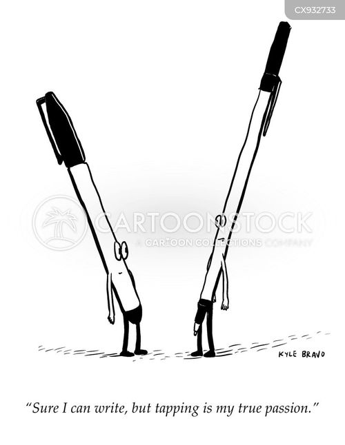 Tapping Cartoons and Comics - funny pictures from CartoonStock