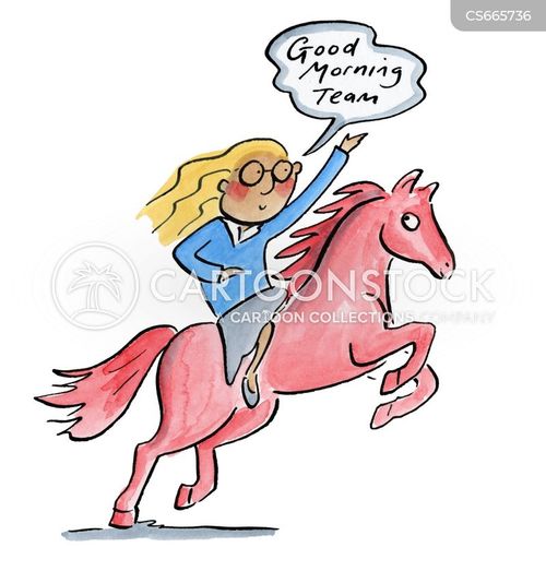 Take The Reins Cartoons and Comics - funny pictures from CartoonStock