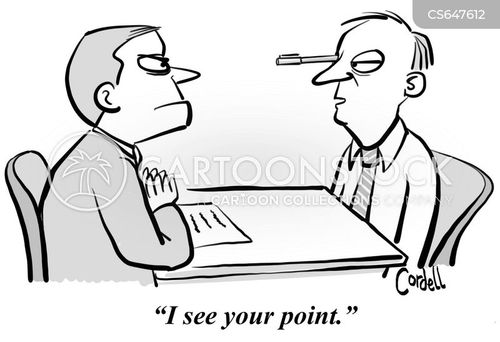 See Your Point Cartoons and Comics - funny pictures from CartoonStock
