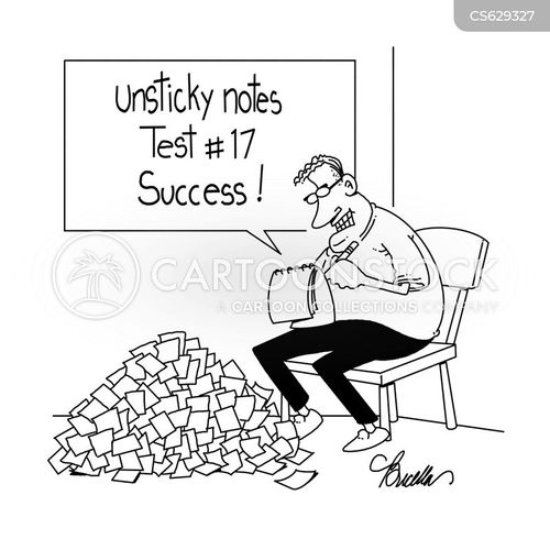Non-adhesive Notes Cartoons and Comics - funny pictures from CartoonStock