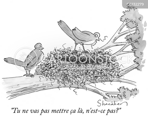 Dessins humoristique et caricaturés avec Construire Un Nid