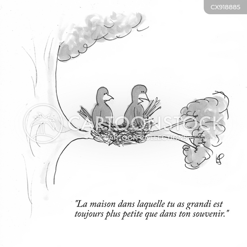Dessins humoristique et caricaturés avec Construire Un Nid