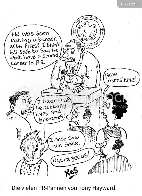 Cartoons und Karikaturen mit Tony Hayward