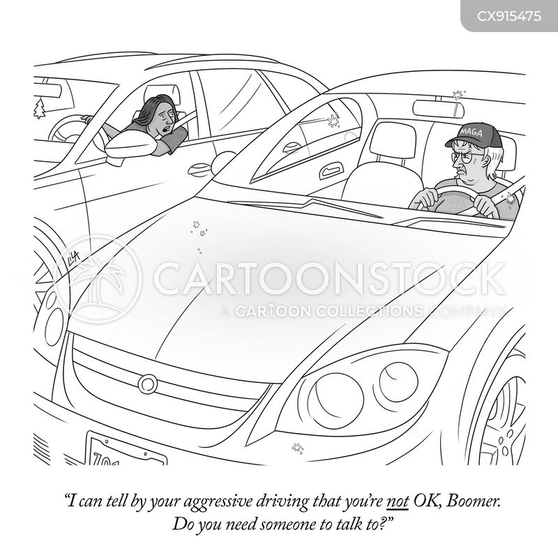 Aggressive Driving Cartoons and Comics - funny pictures from CartoonStock