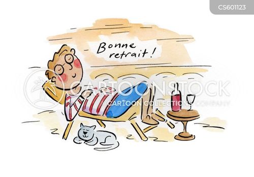 Retirement Serenity Cartoons and Comics - funny pictures from CartoonStock