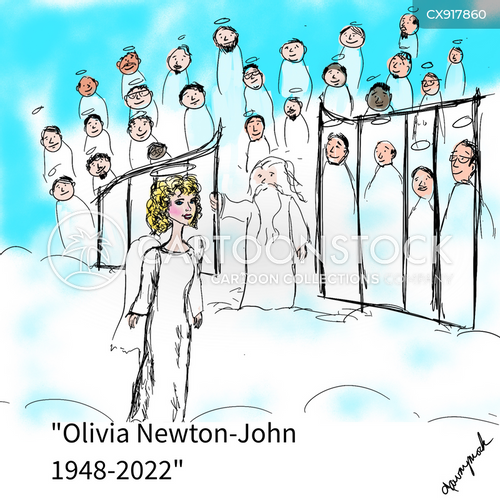 Cartoons und Karikaturen mit Olivia Newton-john