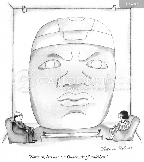 Cartoons und Karikaturen mit Olmec