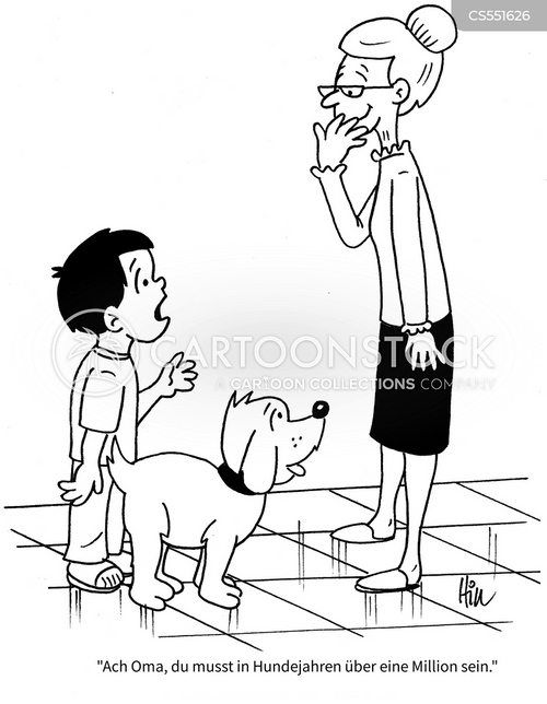 Cartoons und Karikaturen mit Oma