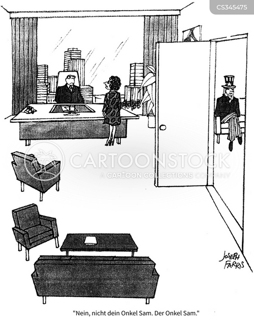 Cartoons und Karikaturen mit Onkel Sam