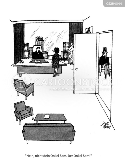 Cartoons und Karikaturen mit Onkel Sam Braucht Dich