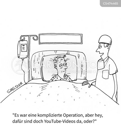 Cartoons und Karikaturen mit Operative Eingriffe