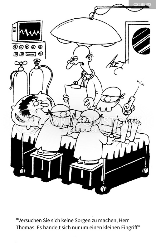 Cartoons und Karikaturen mit Kleine Operation