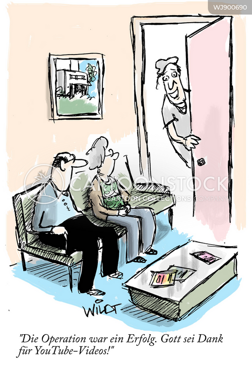 Cartoons und Karikaturen mit Erfolgreiche Operationen
