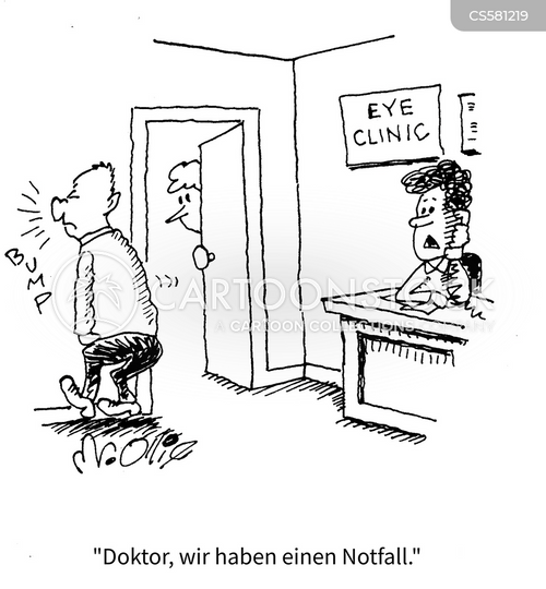 Cartoons und Karikaturen mit Notarzt