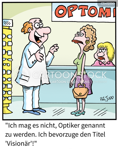 Cartoons und Karikaturen mit Augenheilkunde