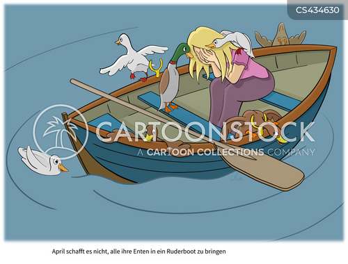 Cartoons und Karikaturen mit Enten