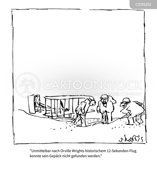 Cartoons und Karikaturen mit Orville Wright