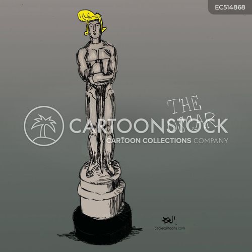 Award Statuette Cartoons and Comics - funny pictures from CartoonStock