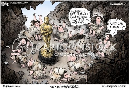 Star Worship Cartoons and Comics - funny pictures from CartoonStock