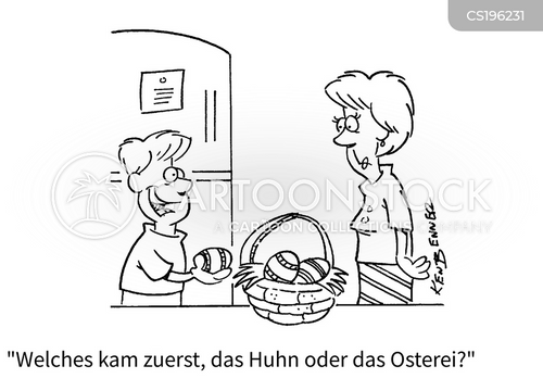 Cartoons und Karikaturen mit Ostereier