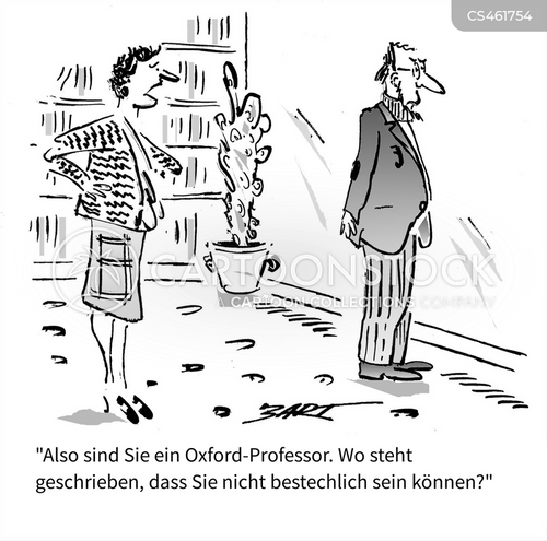 Cartoons und Karikaturen mit Oxford Don
