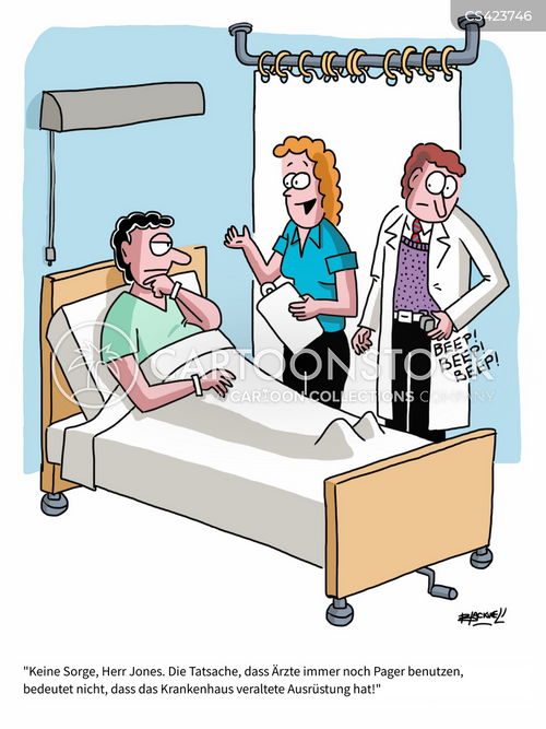 Cartoons und Karikaturen mit Paging