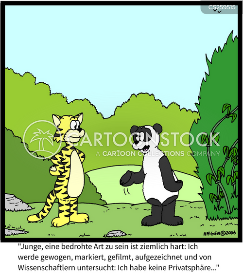 Cartoons und Karikaturen mit Großer Panda