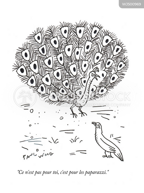 Dessins humoristique et caricaturés avec Exhibition De Plumes