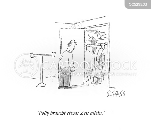 Cartoons und Karikaturen mit Schrank
