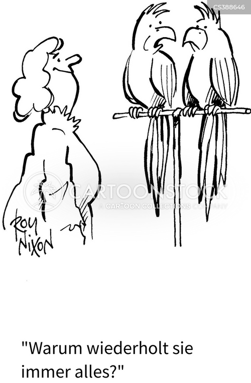 Cartoons und Karikaturen mit Wiederholende Muster