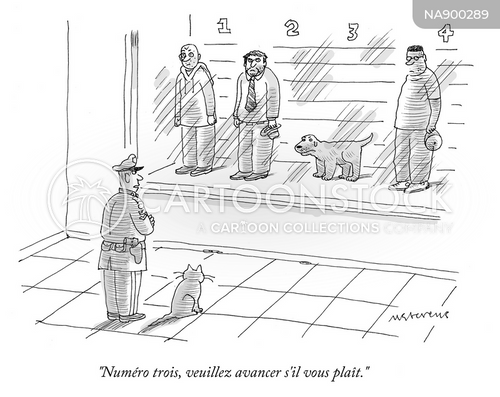 Dessins humoristique et caricaturés avec Parades D'identification