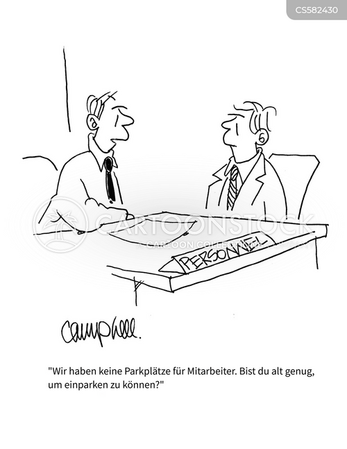 Cartoons und Karikaturen mit Parallel Parkt