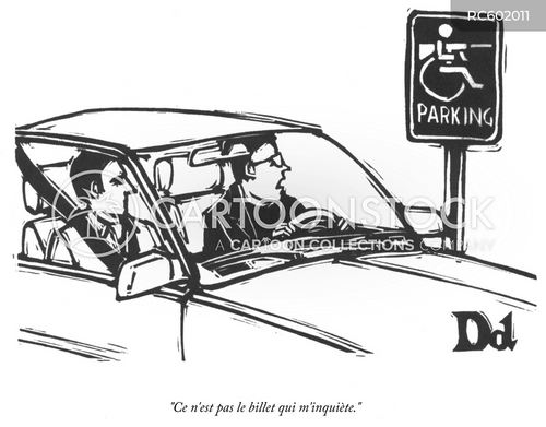 Dessins humoristique et caricaturés avec Parking Souterrain