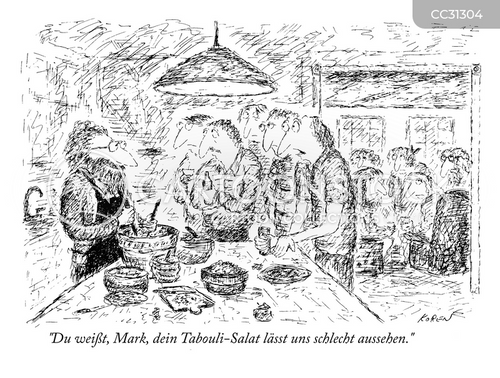 Cartoons und Karikaturen mit Potlucks