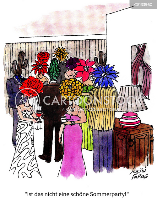 Cartoons und Karikaturen mit Sommerfest