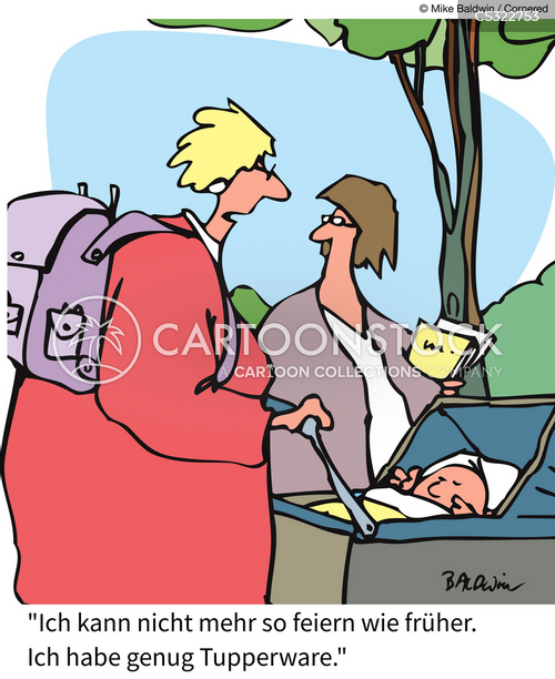 Cartoons und Karikaturen mit Tupperware