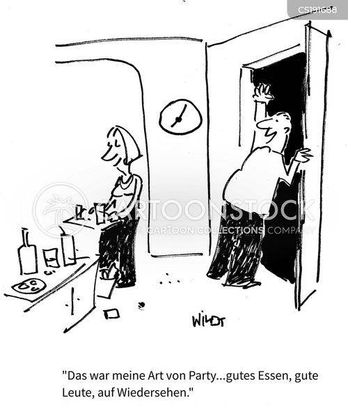 Cartoons und Karikaturen mit Abschied Nehmen