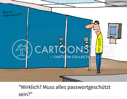 Cartoons und Karikaturen mit Passwortschutz