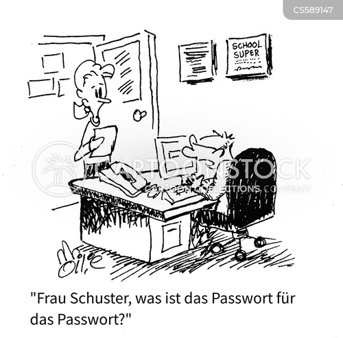 Cartoons und Karikaturen mit Passwortschutz