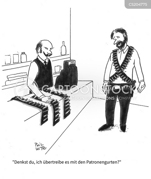 Cartoons und Karikaturen mit Banditen