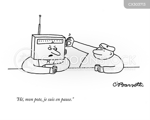 Dessins humoristique et caricaturés avec Pauses Travail